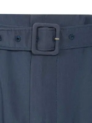 Saint Laurent Belted Slim-fit Tailored Trousers - No