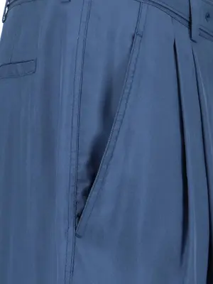 Saint Laurent Belted Slim-fit Tailored Trousers - No