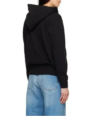 Play Comme Des Garcon Layered Heart Zip-up Hoodie - Black