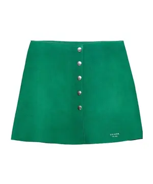Prada Logo-stamp Mini Skirt