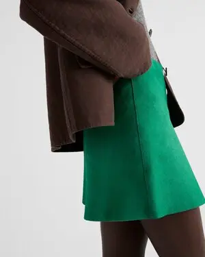 Prada Logo-stamp Mini Skirt