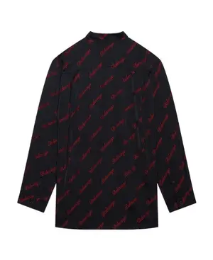 Balenciaga Logo Jacquard Large Fit Shirt