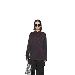 Balenciaga Logo Jacquard Large Fit Shirt
