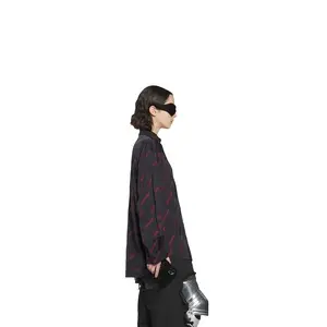 Balenciaga Logo Jacquard Large Fit Shirt
