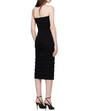 Alaïa Strapless Textured Knit Dress
