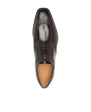 FERRAGAMO Wing Tip Lace Up Dress Shoes