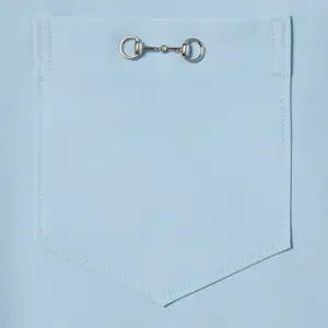 Gucci Horsebit-embellished Twill Shirt - Light Blue