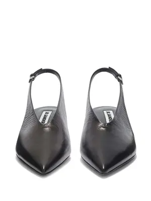 JIL SANDER Heeled Slingback Pumps - Black