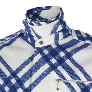 Burberry Plaid-check Long Sleeved Buttoned Shirt Jacket