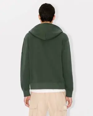 Kenzo Boke Flower" Embroidered Zip-up Hoodie - Black