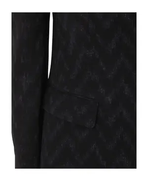 Giorgio Armani Single-breasted Chevron-print Jacket