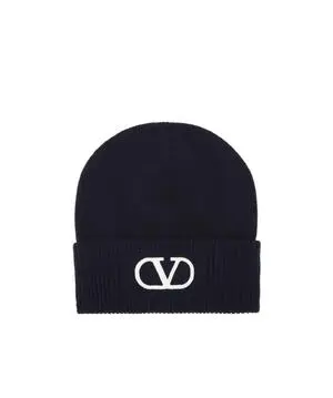 Valentino Garavani Vlogo Signature Beanie - Black