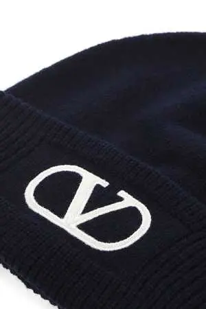 Valentino Garavani Vlogo Signature Beanie - Black