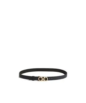 FERRAGAMO Gancini Reversible Belt - Black