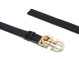 FERRAGAMO Gancini Reversible Belt - Black