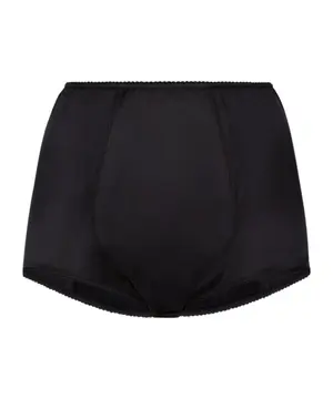 Dolce & Gabbana Dolce Gabbana High Waist Satin Briefs - Black