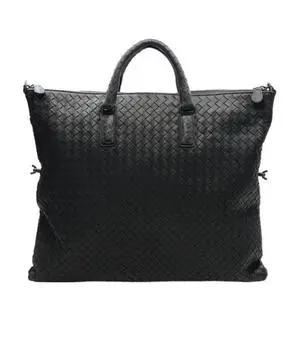 Bottega Veneta Woven Leather Top Handle Bag