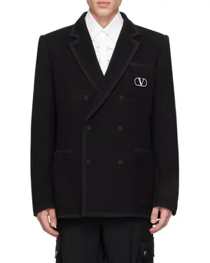Valentino Garavani Double-breasted Long-sleeved Blazer