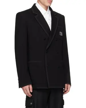 Valentino Garavani Double-breasted Long-sleeved Blazer