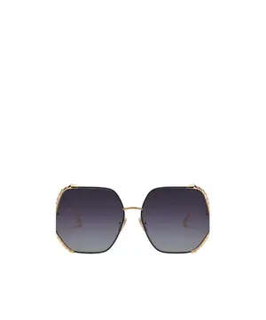 BVLGARI Geometric Frame Sunglasses - Gray