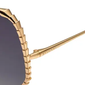BVLGARI Geometric Frame Sunglasses