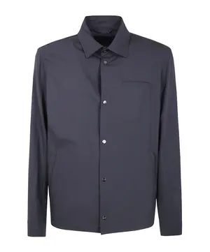Herno Button-fastening Patch-pocket Shirt Jacket - Black
