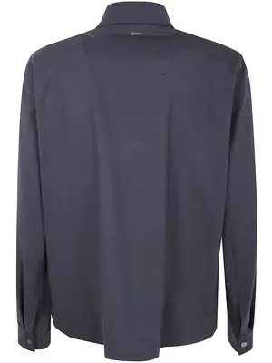 Herno Button-fastening Patch-pocket Shirt Jacket - Black