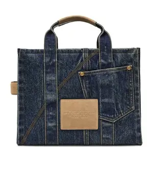Marc Jacobs Cargo Medium Denim Tote Bag - Black
