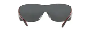 Versace Shield Frame Sunglasses With Logo