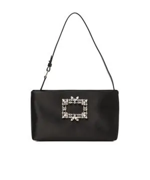 ROGER VIVIER Night Lily Broche Vivier Buckle Mini Bag
