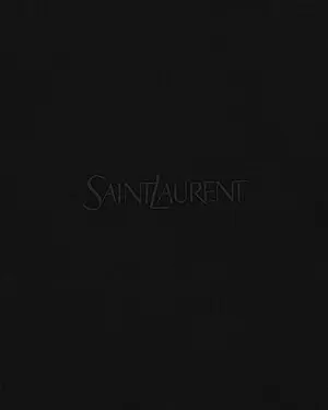 Saint Laurent Logo Embroidered Crewnek T-shirt - Black