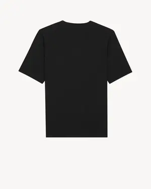 Saint Laurent Logo Embroidered Crewnek T-shirt