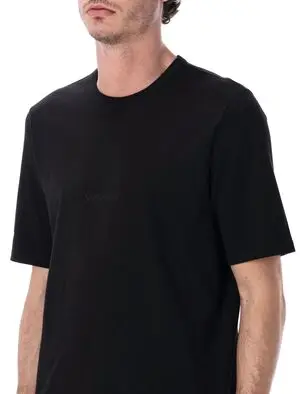 Saint Laurent Logo Embroidered Crewnek T-shirt