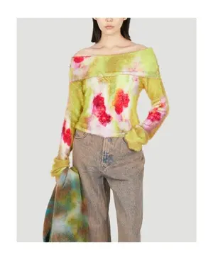 Acne Studios Off-the-shoulder Knit Sweater
