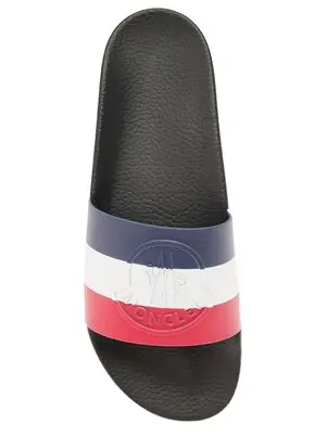 Moncler Logo Embossed Slides - No
