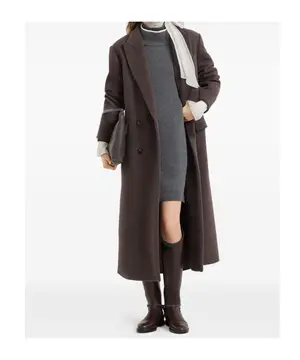 Brunello Cucinelli High Neck Ribbed Mini Dress