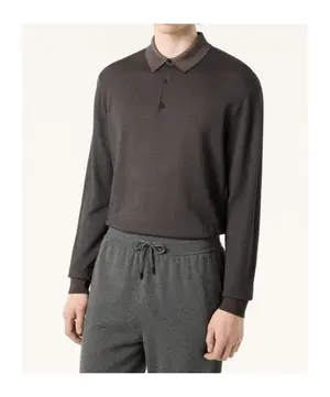 Loro Piana Long-sleeved Buttoned Polo Shirt - No