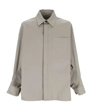 Bottega Veneta Twill Overshirt - Gray