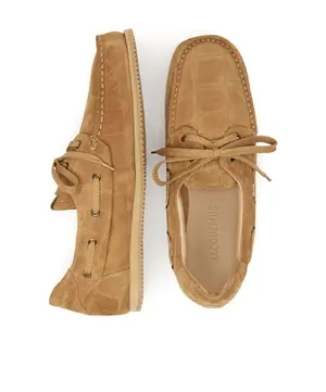 Jacquemus Batto Boat Shoes - Camel
