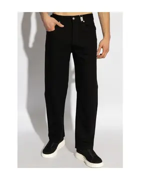 Alexander McQueen Skull Detailed Straight-leg Jeans - Black