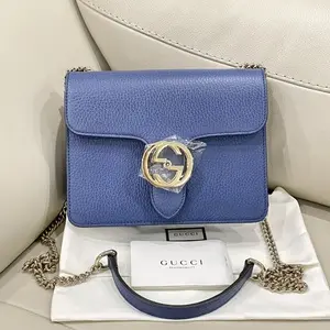Gucci Chain Shoulder Bag - Blue