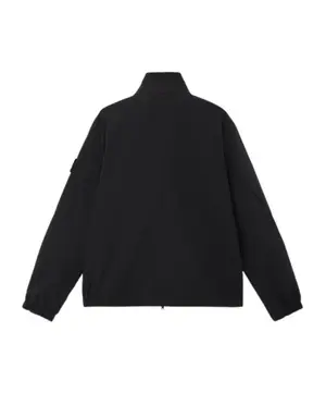 Stone Island High Neck Zip-up Jacket - Black