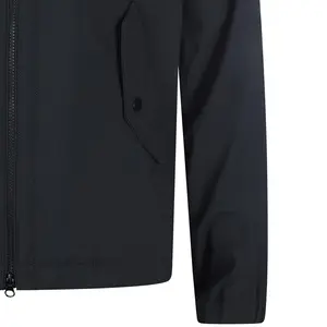 Stone Island High Neck Zip-up Jacket - Black
