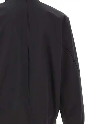 Stone Island High Neck Zip-up Jacket - Black
