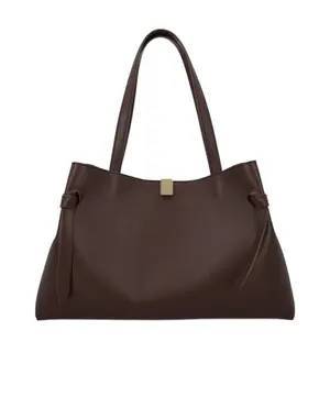Yuzefi Gyoza Tote Pebble Grained Leather - Espresso