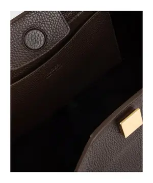 Yuzefi Gyoza Tote Pebble Grained Leather - Espresso