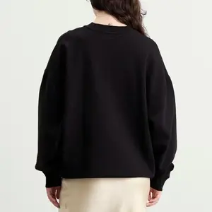 ANINE BING Miles Logo Patch Crewneck Sweatshirt