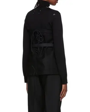 MAISON MARGIELA Wool Corset With Lace-up Back