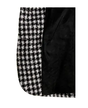 Versace Single-breasted Checked Wool Blazer