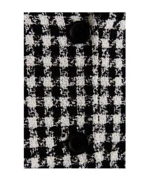 Versace Single-breasted Checked Wool Blazer